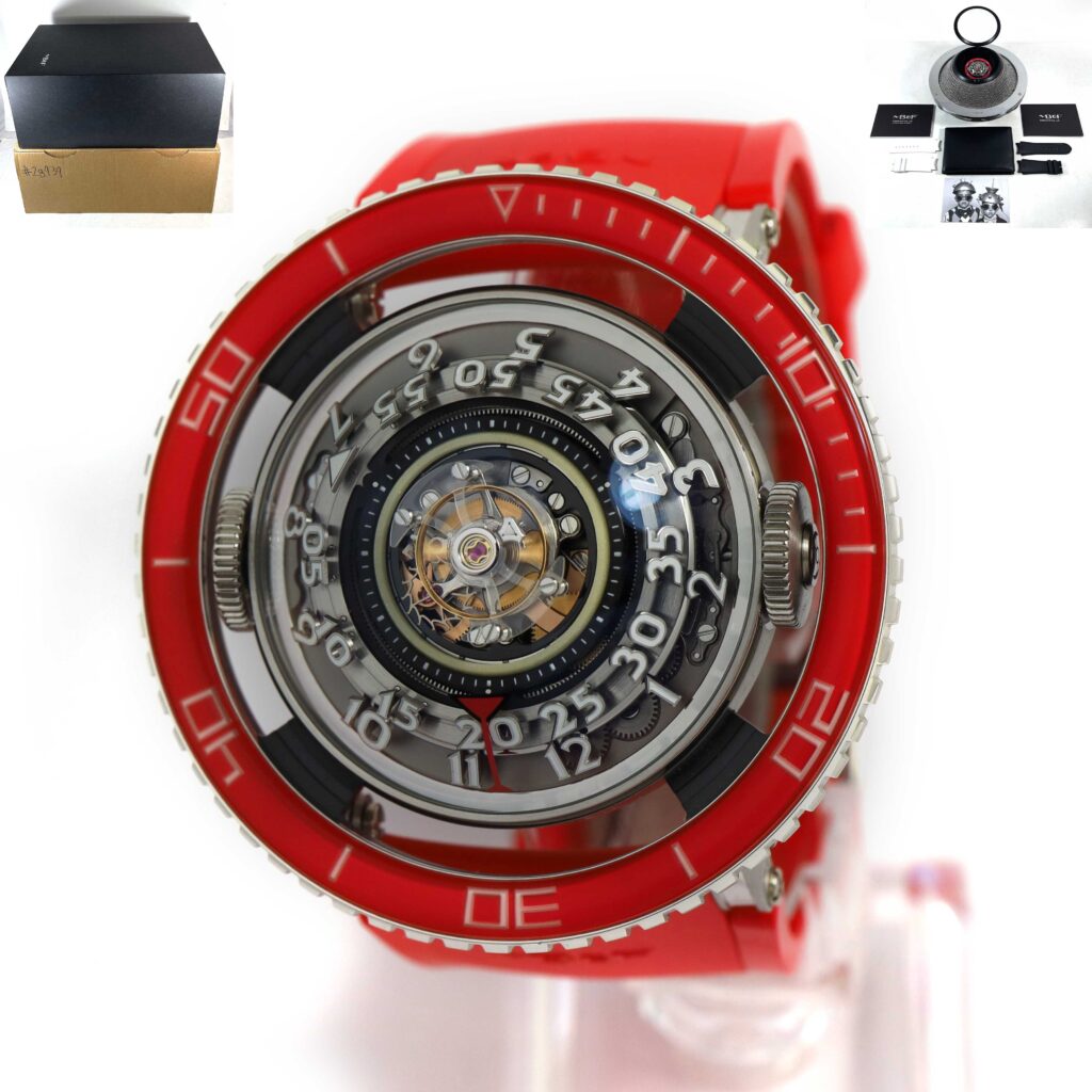 Mb&f HM7 Aquapod Platinum Red Tourbillon 70.PBL.B Limited Edition Box ...