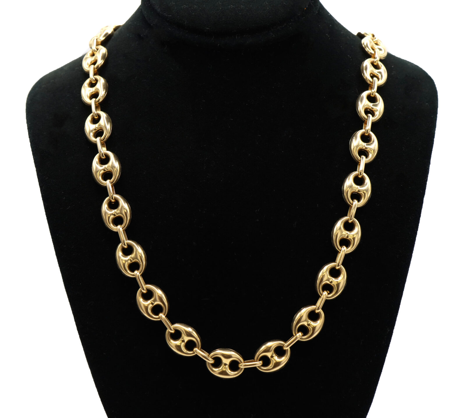 Gucci Puff 14K Yellow Gold Hollow Link Chain Mens Womens Necklace 30” 34.5G