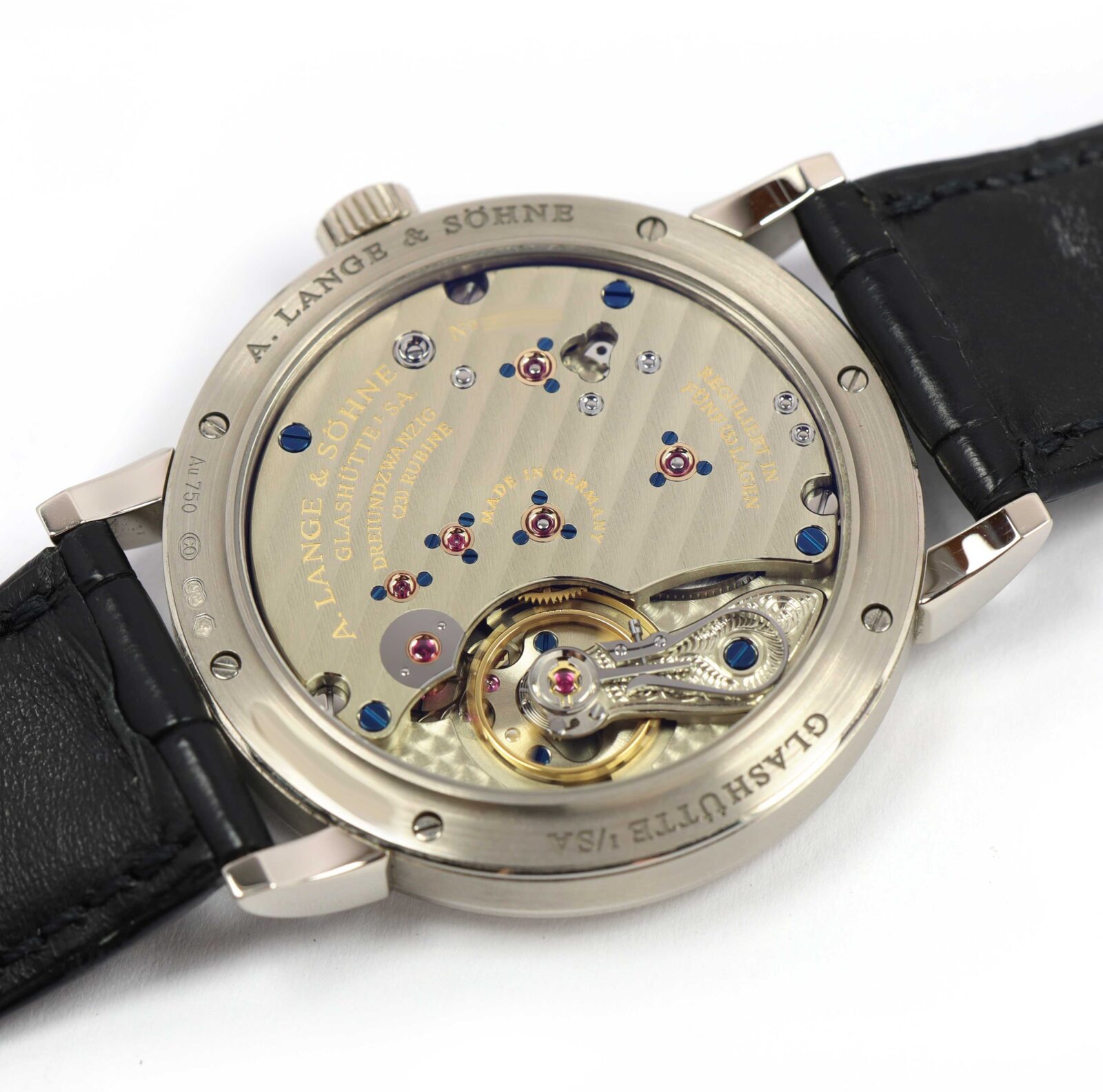 A. Lange & Sohne 1815 235.026 38.5MM Silver Dial 18K White Gold Box Papers